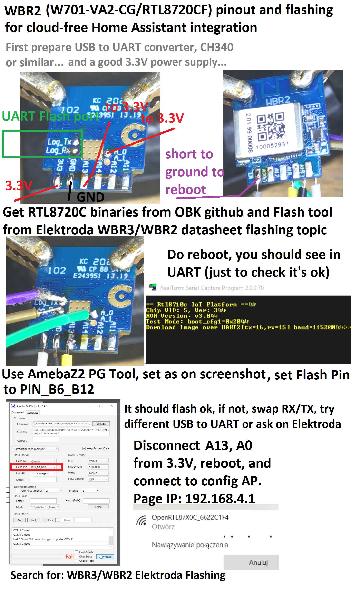 WBR2, WBR3, WBRU, W701-VA2-CG pinout, datasheet, flashing for Home ...