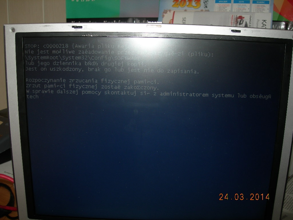 Asus M6800NE - Windows XP nie startuje, laptop się nie włącza.