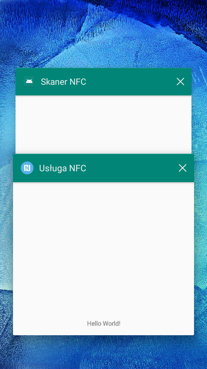 NFC Android studio bez nowej instancji po przeskanowaniu