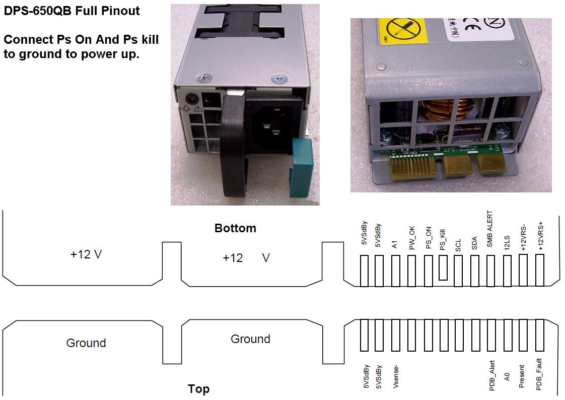 Delta Electronics model: DPS-650QB - Uruchamianie do zastosowań RC