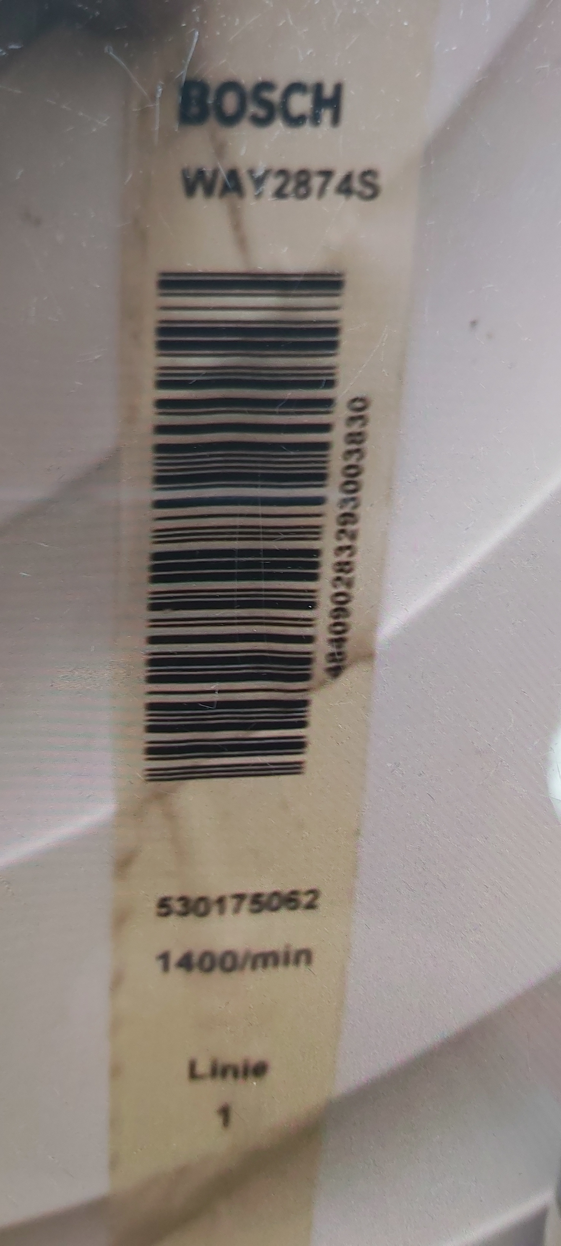 [Rozwiązano] Pralka Bosch WAY 287W5 błąd E77 - silnik drga, program się ...