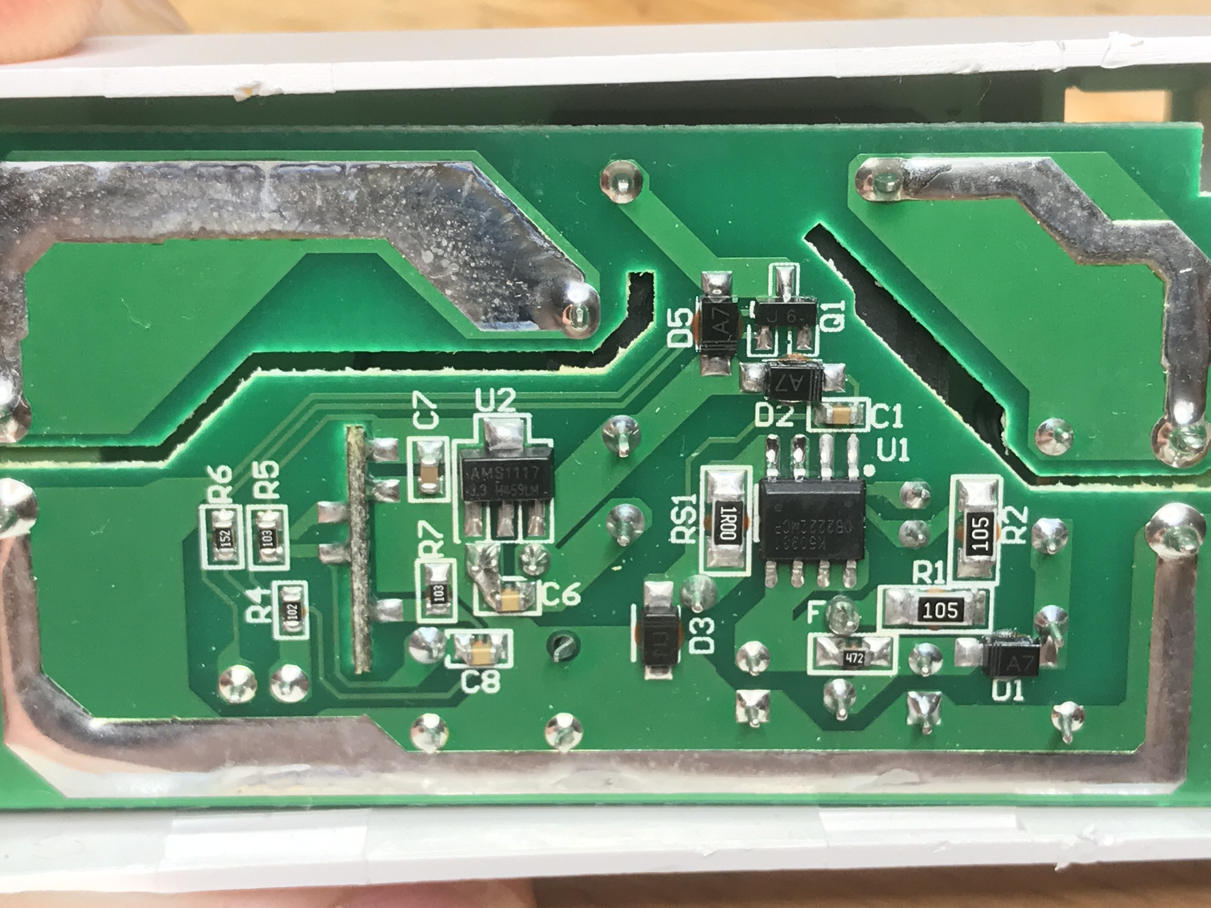 Tuya Smart WiFi relay on T102_V1.1 / RTL8710BN - test, interior, diagram