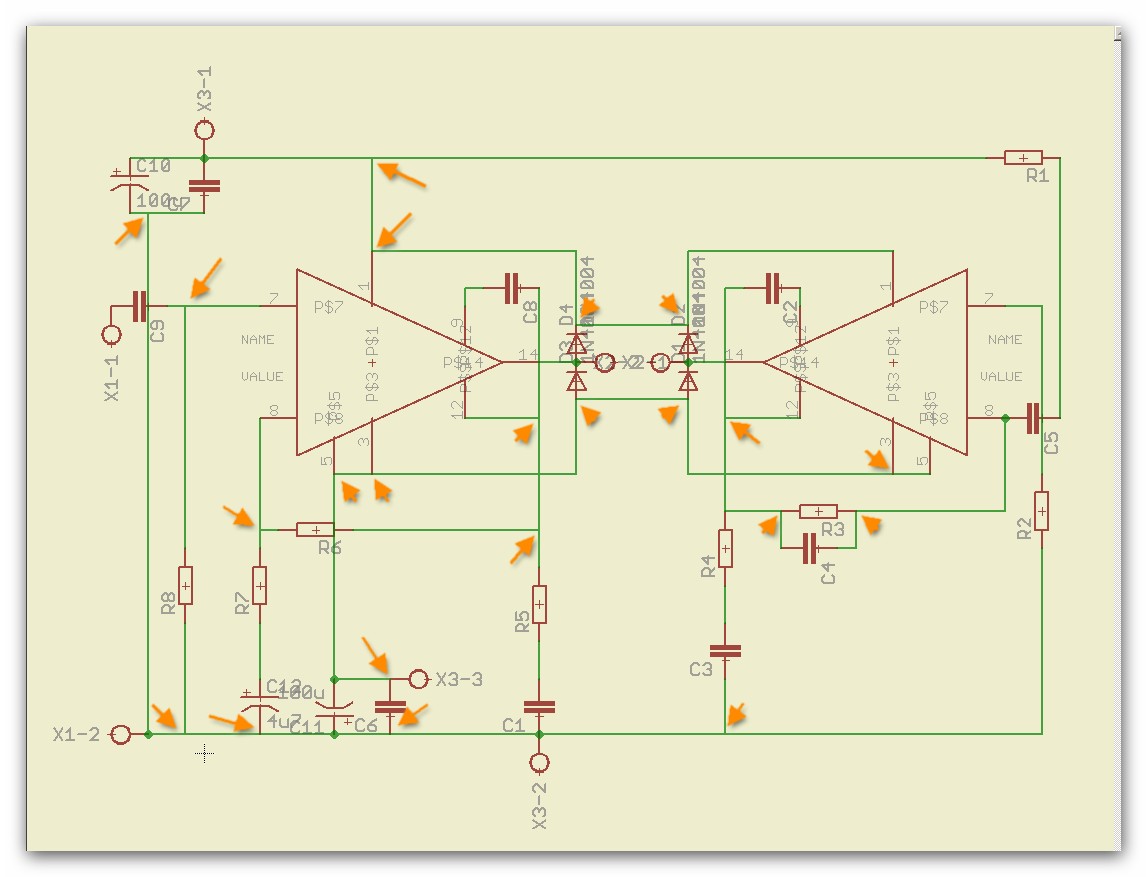 Jak ułożyć elementy na płytce PCB z układami MDA2020 w jednej warstwie?