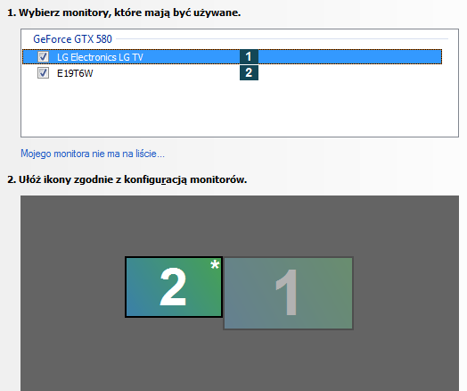 Jdnoczesne podłącznie monitora oraz tv do komputera