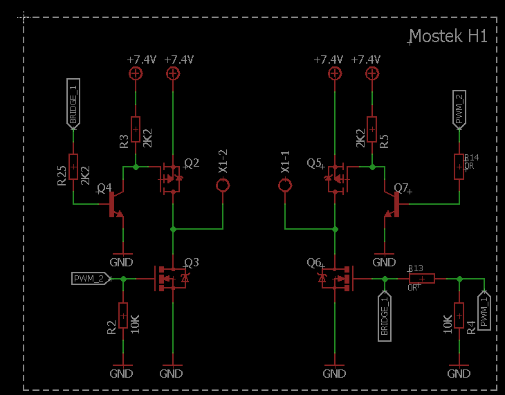 Mostek H + Obciążenie indykcyjne -> Z diodą czy bez