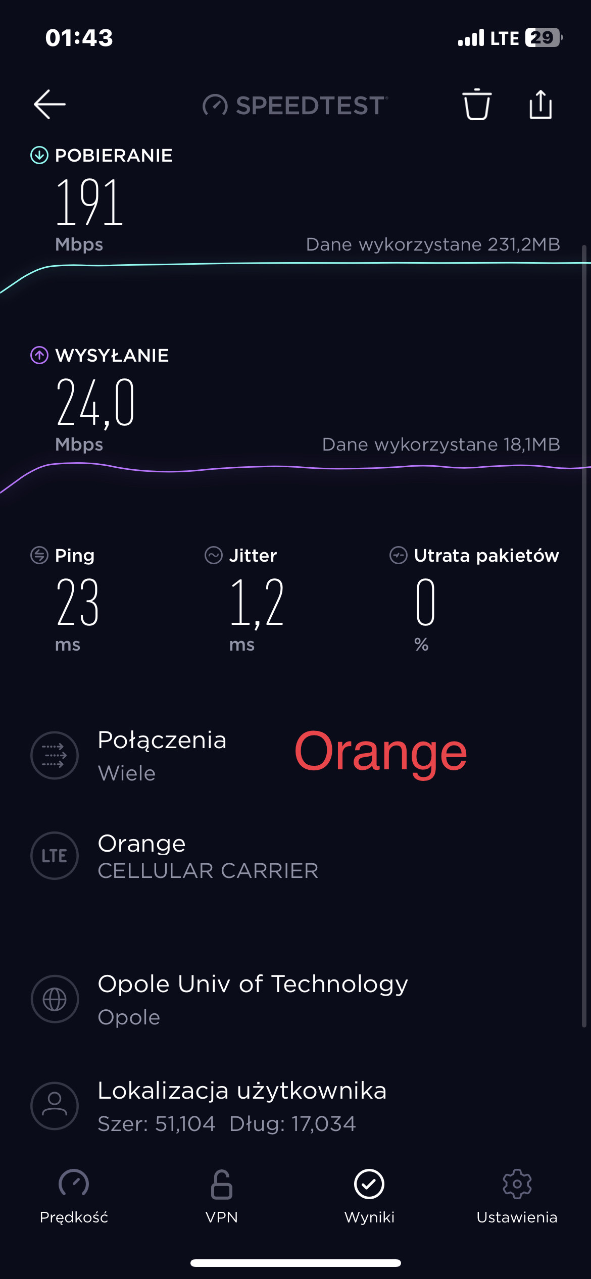 Prędkość internetu oraz zasięg wifi w domu 3 kondygnacje + piwnica