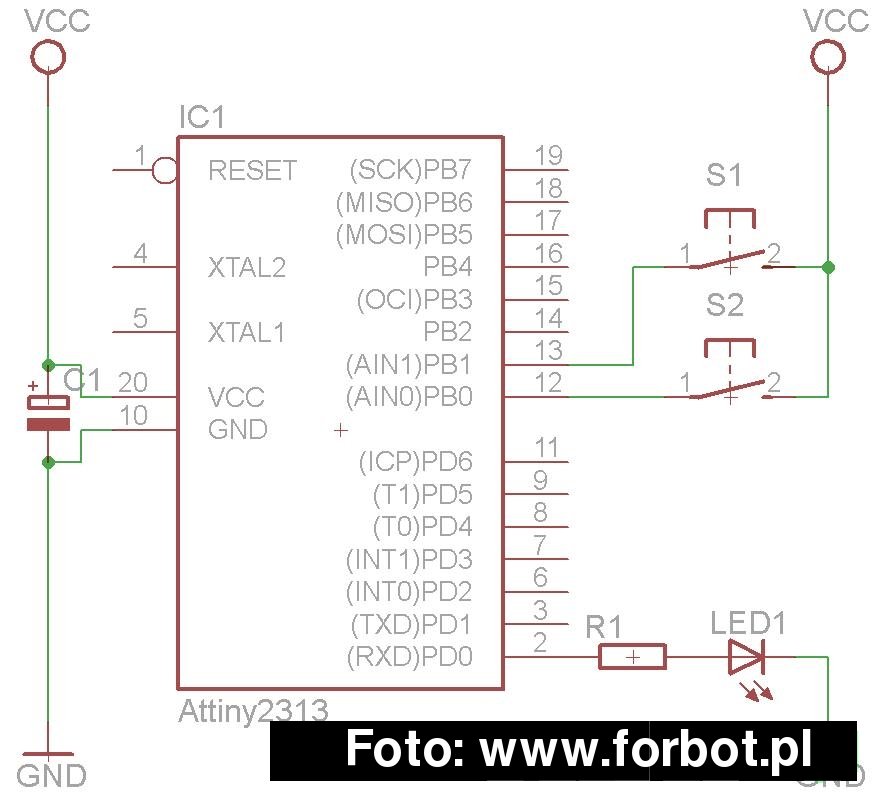Attiny2313 Bascom Program Nie Działa Prawidłowo