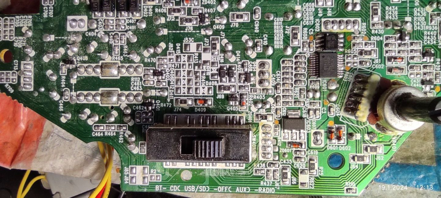 Jaka wartość rezystora R622 w SENCOR SPT 228 BG przy IC603 6118A?