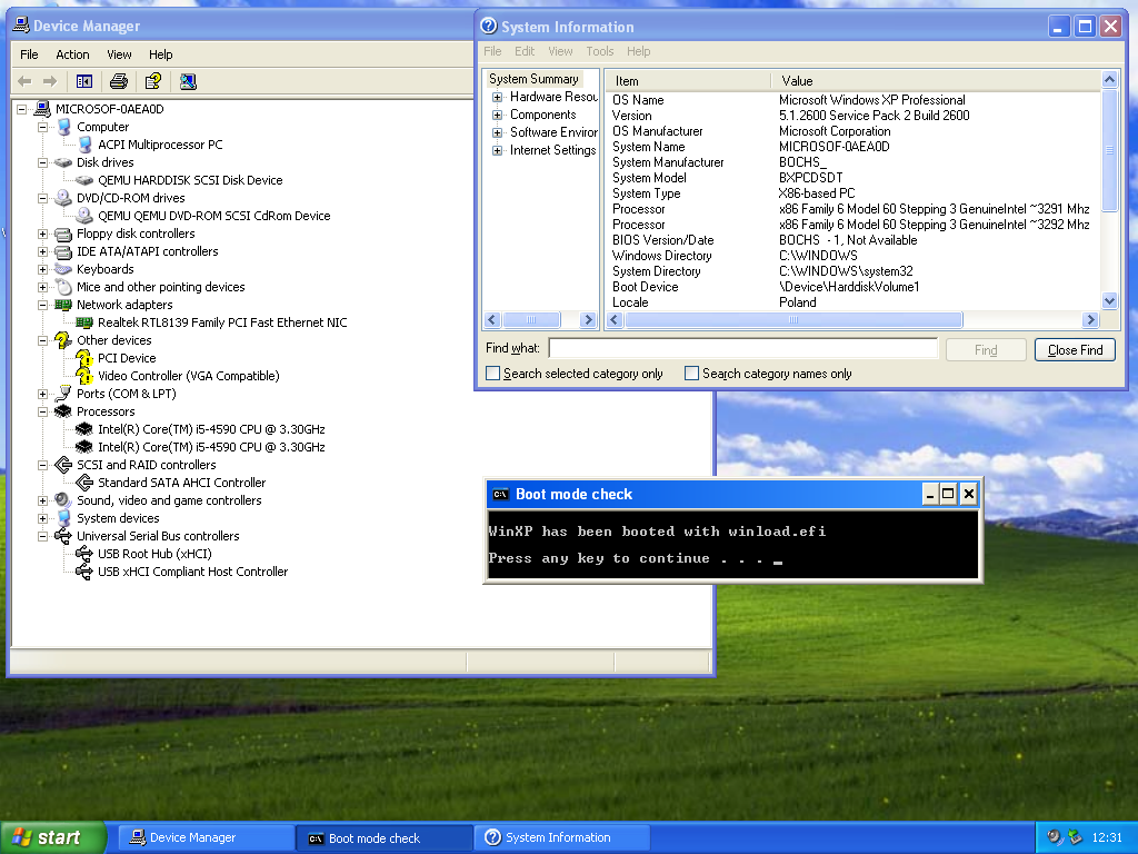 Windows XP 64-bit & 32-bit: EFI Compatibility, GPT Partitions, Booting ...