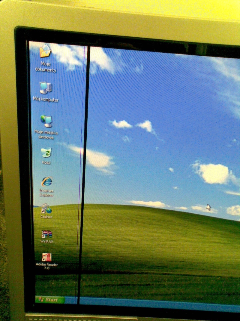 Monitor LCD Digimate L-1918 - pionowe linie, problem z matrycą M190EN03 V4