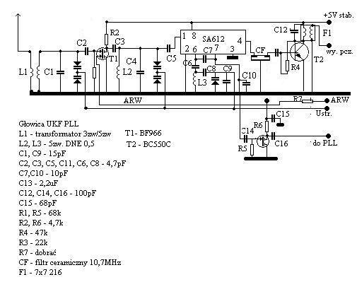 Czy tranzystor BF245 nadaje się do głowicy UKF bez modyfikacji układu?