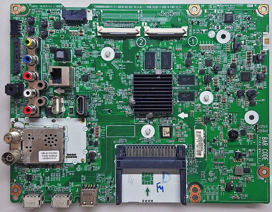 LG 65UH6507 - Brak treści obrazu, podświetlenie działa, szukam ...