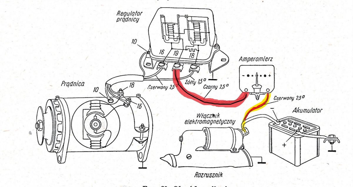 [Rozwiązano] Warszawa 223 z '68 - montaż alternatora Elmot A124F 14V 44 ...