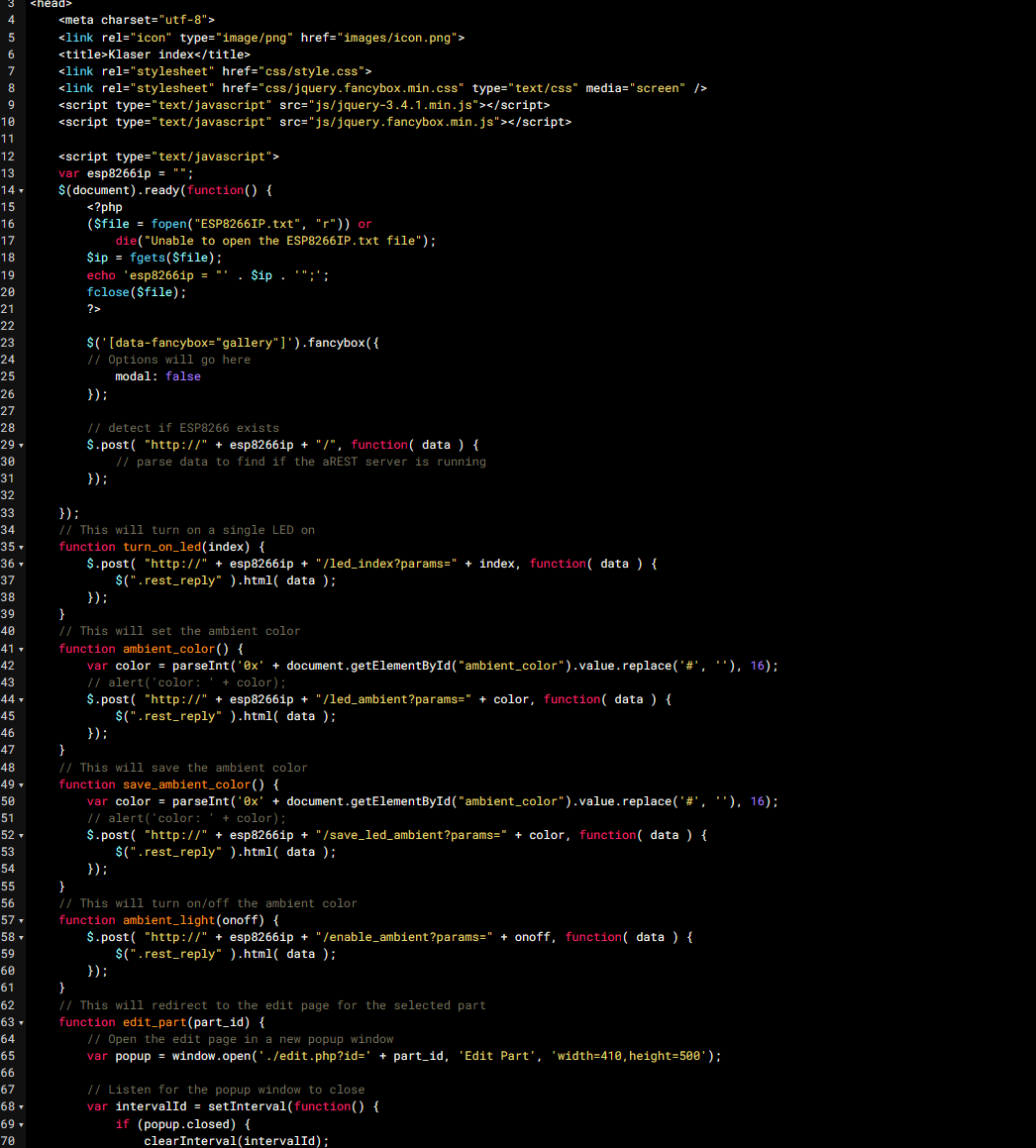 Intelligent workshop organiser - WS2812B - illuminated drawers with ...