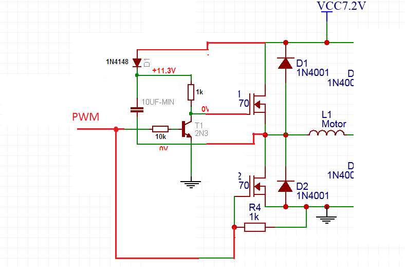 Mostek H na NEC3570, zbyt niska moc silników przy zasilaniu 5V z Arduino?