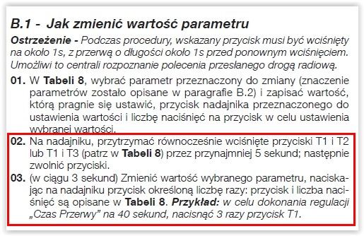 [Rozwiązano] Nice Alto 100 – jak ustawić rozładowanie ciśnienia przy ...