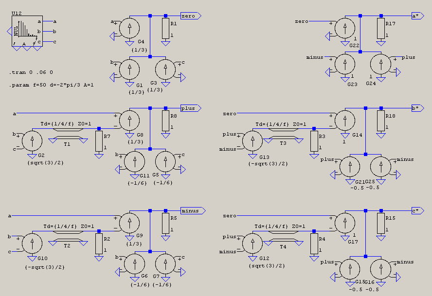[SOLVED] - Symmetrical components transformation matrix and its inverse ...