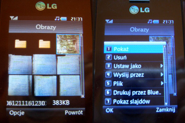 Jak usunąć zdjęcia z domyślnego folderu w LG KE970 SHINE?