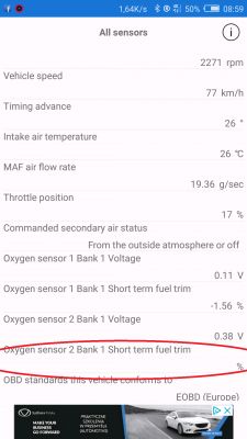 VW Bora 2.0 AQY - Błąd sondy lambda P0134, brak aktywności S1