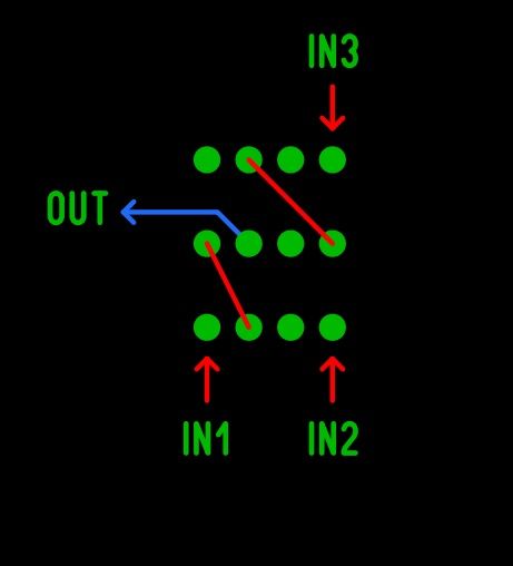 Jak podłączyć przełącznik 4PDT on-on-on MEC M 80010/C?