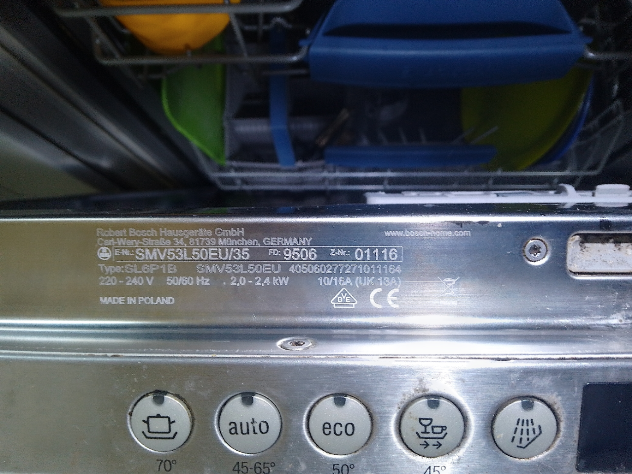 Bosch SMV53L50EU/35 – buczenie podczas pracy zmywarki, co sprawdzić?