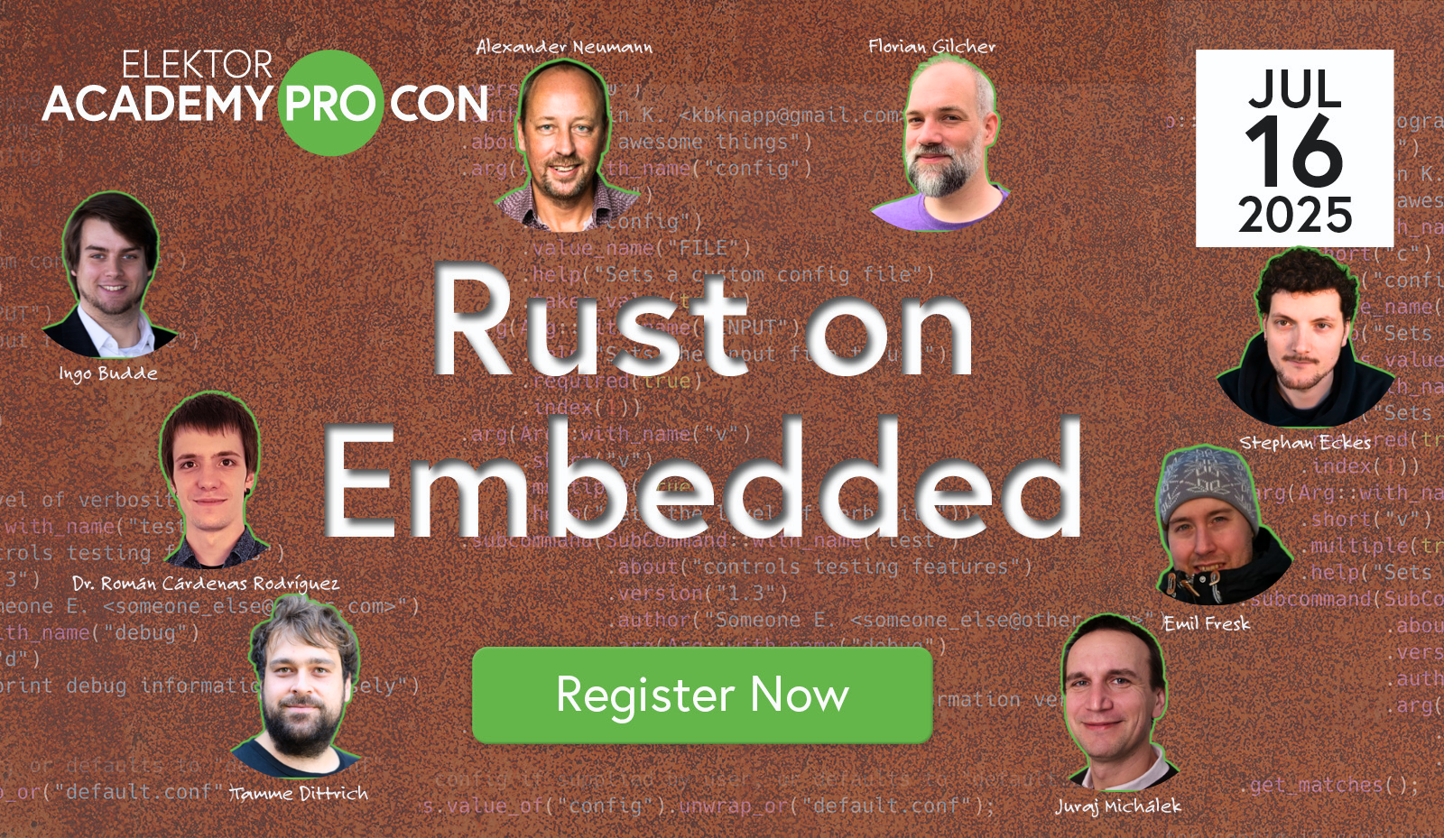 Rust on Embedded Online Conference on 16 July with 33 per cent discount for elektroda users
