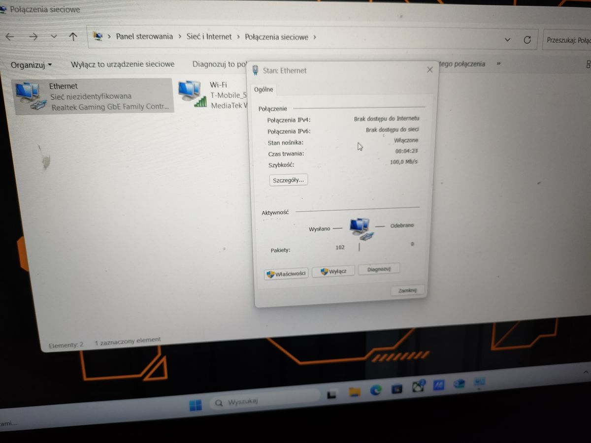 Ethernet RJ45 z Media Expert nie działa między laptopem a Xboxem - brak ...