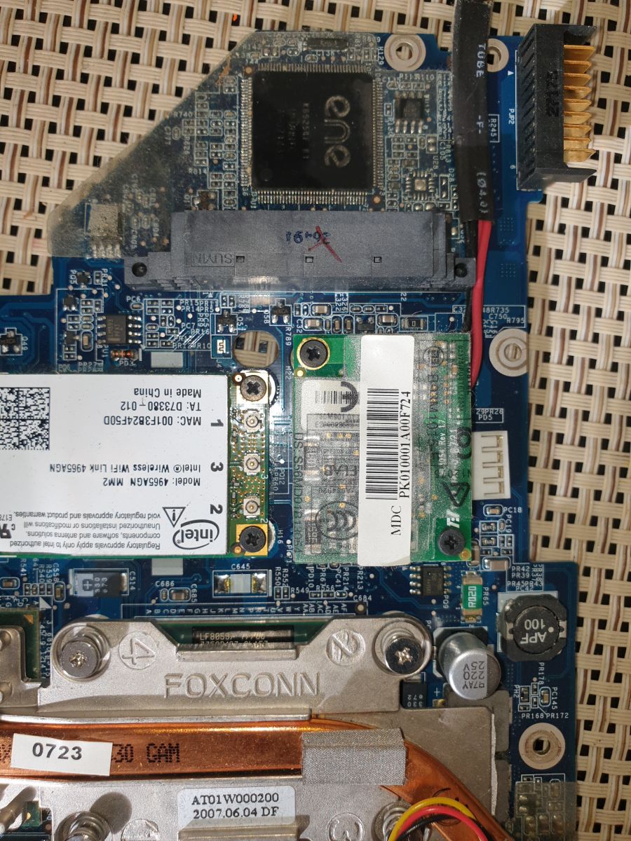 Laptop RM FL 91 - Usunięcie hasła BIOS, kość i wsad dla płyty IFT00 LA ...