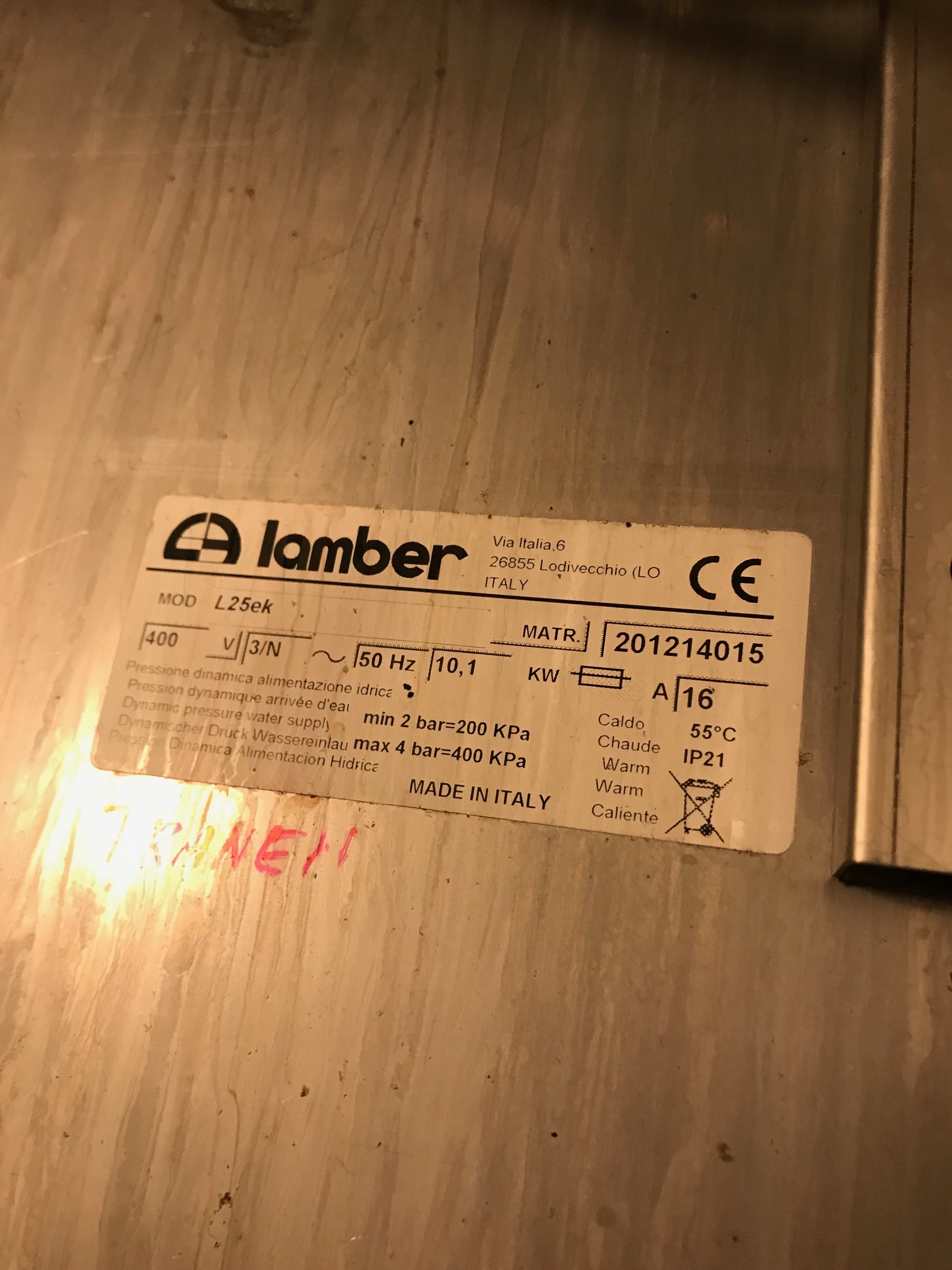 Lamber L-25 - Czy można wymienić uszczelkę pompy myjącej?