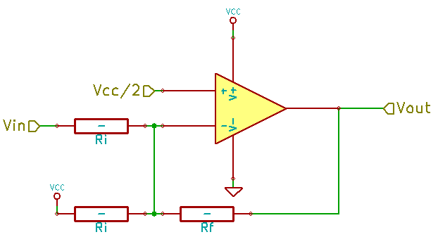 The OP AMP model for step downing AC voltage for ADC of uc | Forum for ...