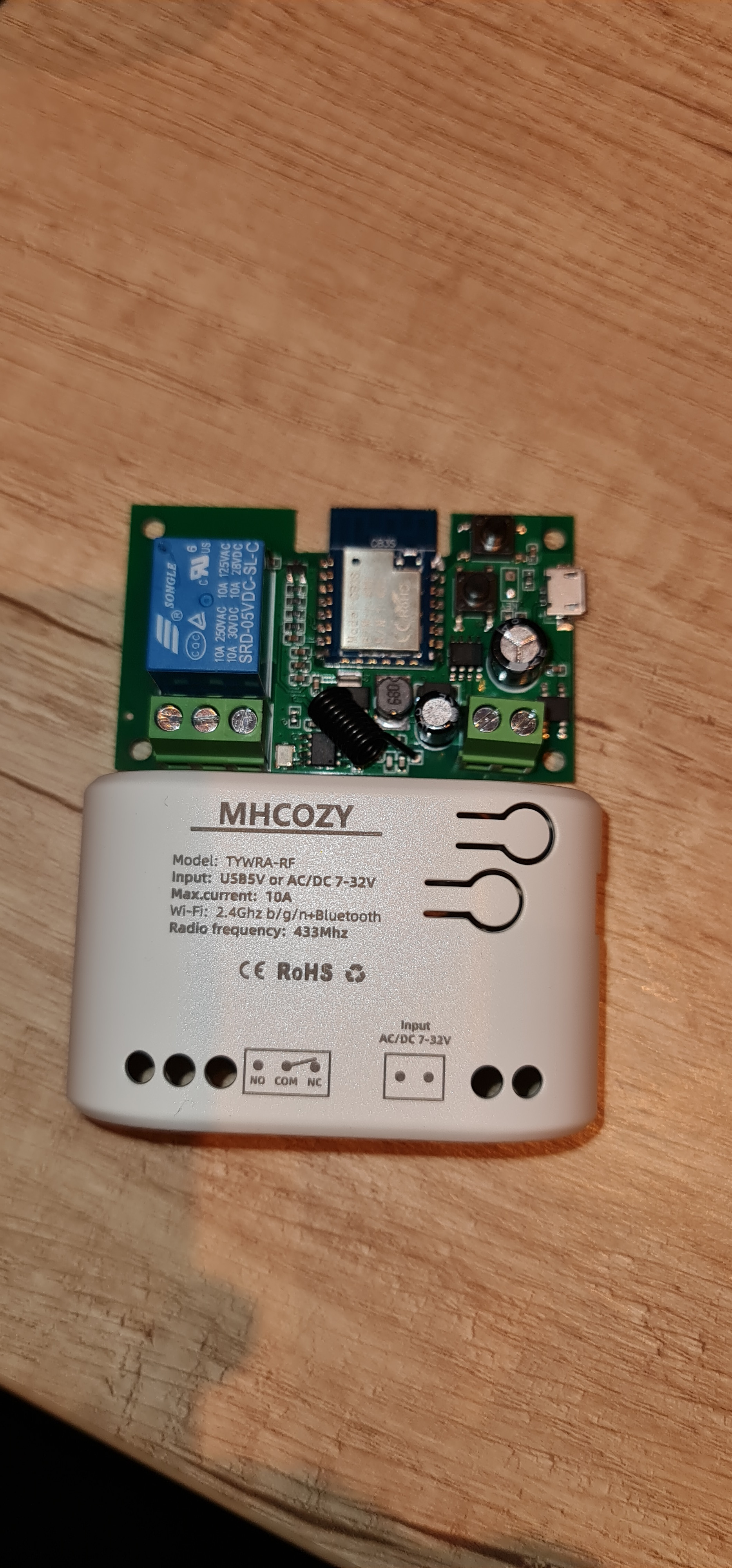 [BK7231N/CB3S] Mhcozy TYWRA-RF Relay Module (Dry Contact) Configuration ...
