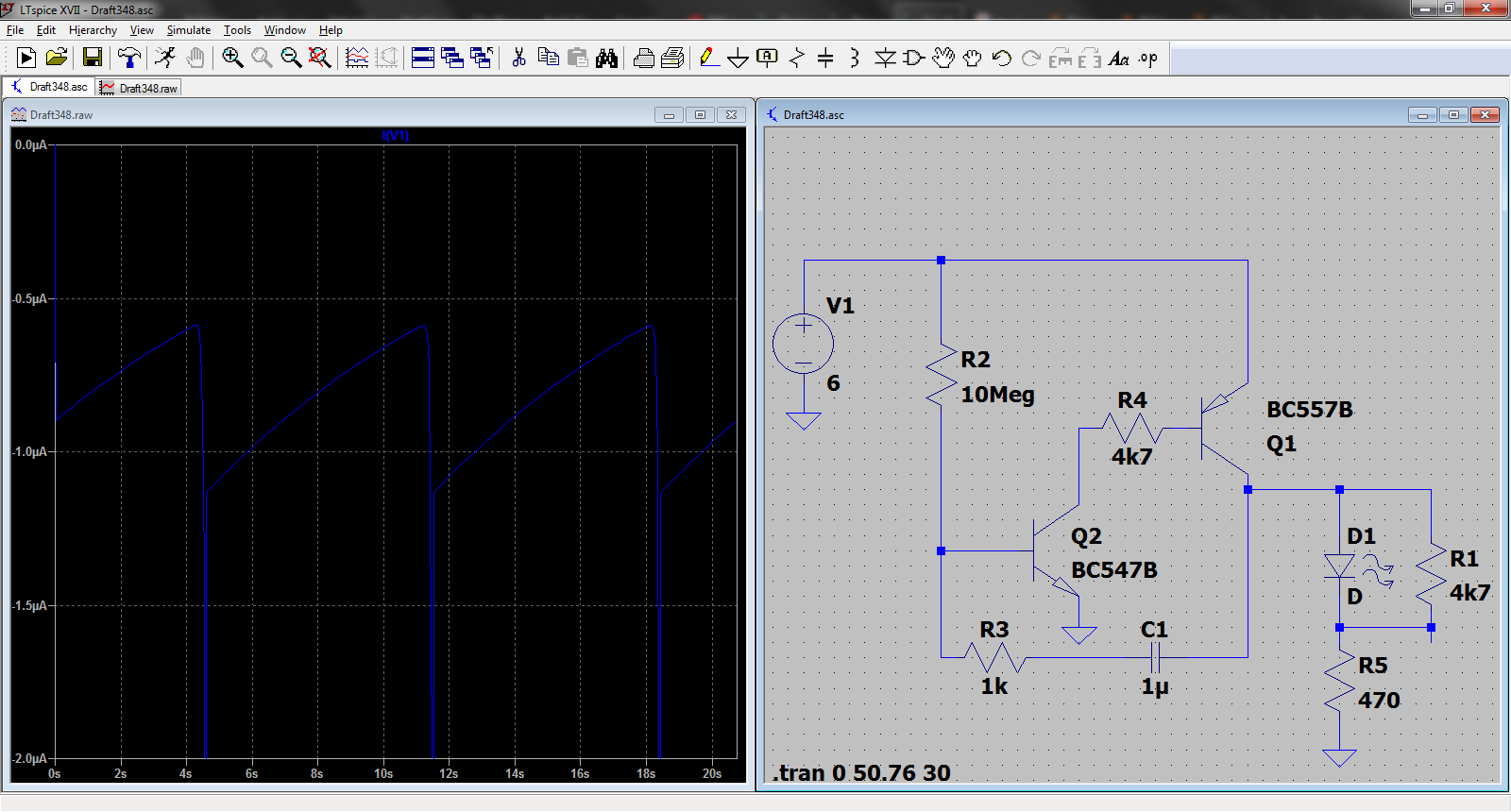 [Rozwiązano] Błyskająca biała dioda LED: prosty schemat z rozbłyskiem ...