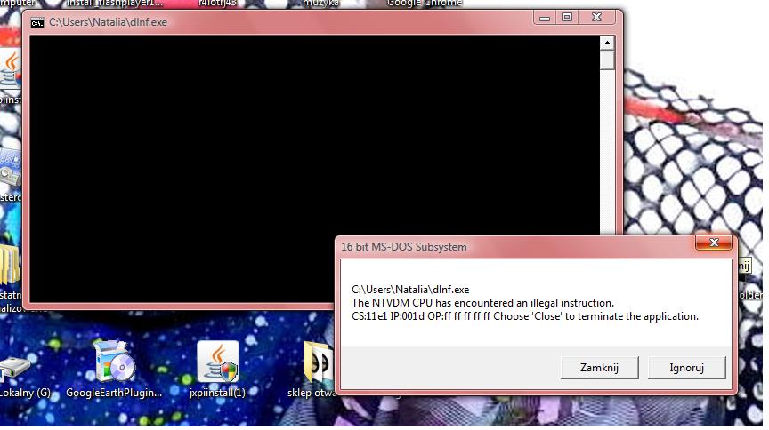 Proszę o sprawdzenie loga z OTL - komunikat dlnf.exe