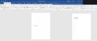 Office word 2016 - Pusta strona, pisanie od połowy