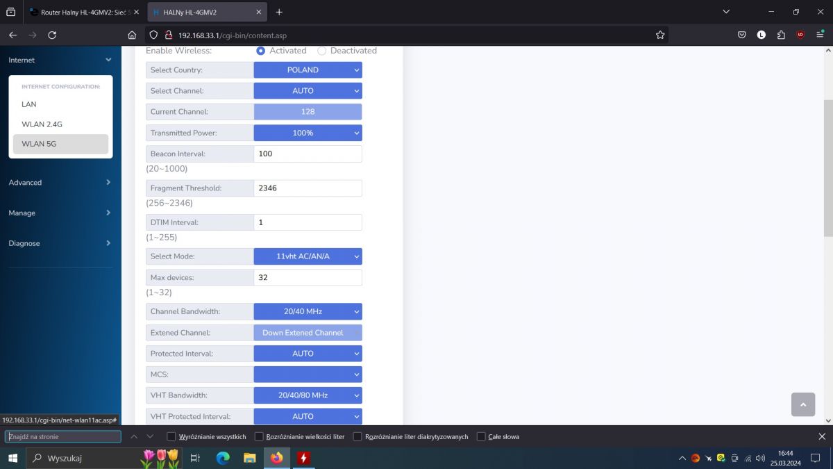 Router Halny HL-4GMV2: Sieć 5GHz znika i pojawia się - co może być ...