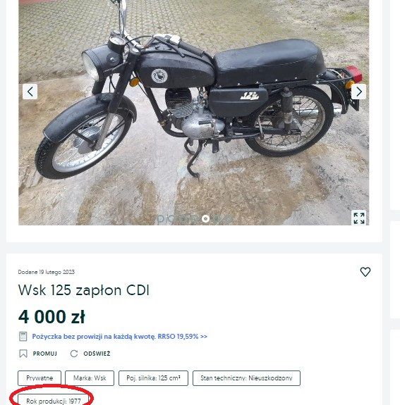 WSK - Identyfikacja roku i modelu sprzętu na podstawie zdjęcia