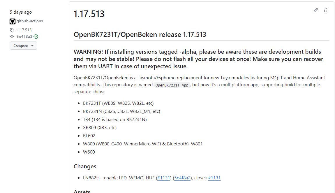 OpenLN882H upgrade from 1.17.506 to 1.17.515 makes LSPA9 Smart Plug unresponsive