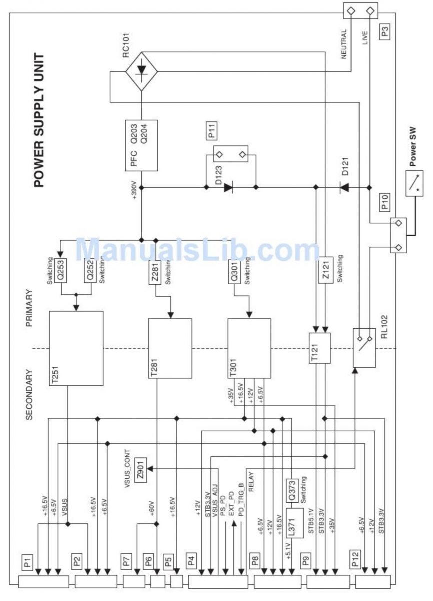 Telewizor plazmowy Pioneer PDP-4270XA, uszkodzony zasilacz.