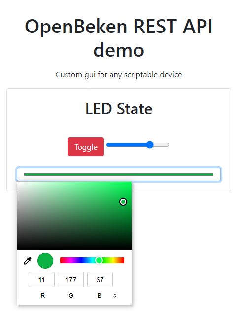 OpenBeken as a mini HTTP hosting - writing pages in Javascript, Tasmota REST