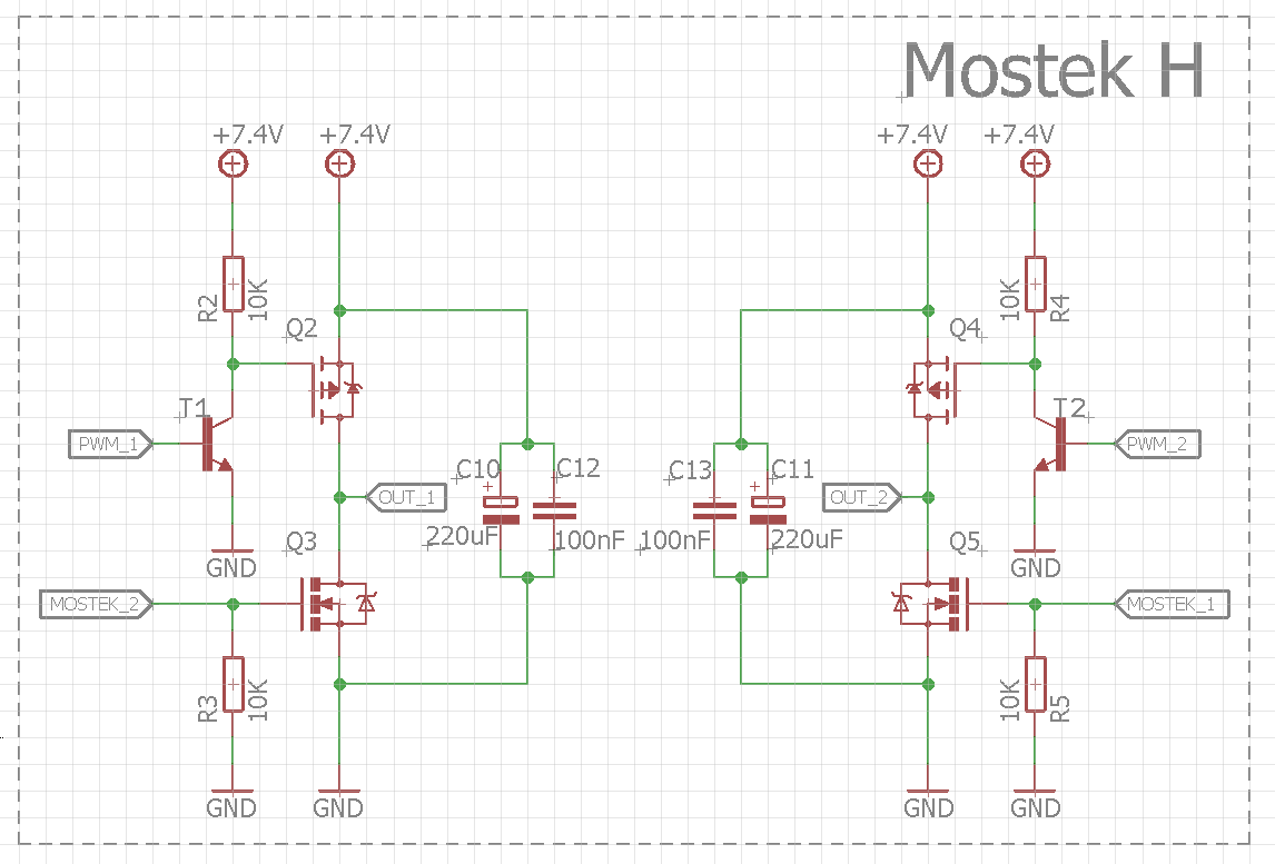 Mostek H 50W dla 7,4V i 6,5A - lepszy gotowy driver czy własny układ?