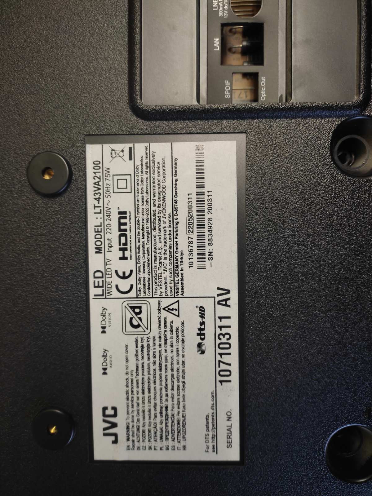 Firmware Request for JVC LT-43VA2100 17MB170E Main Board, VES430QNDB-L2 ...