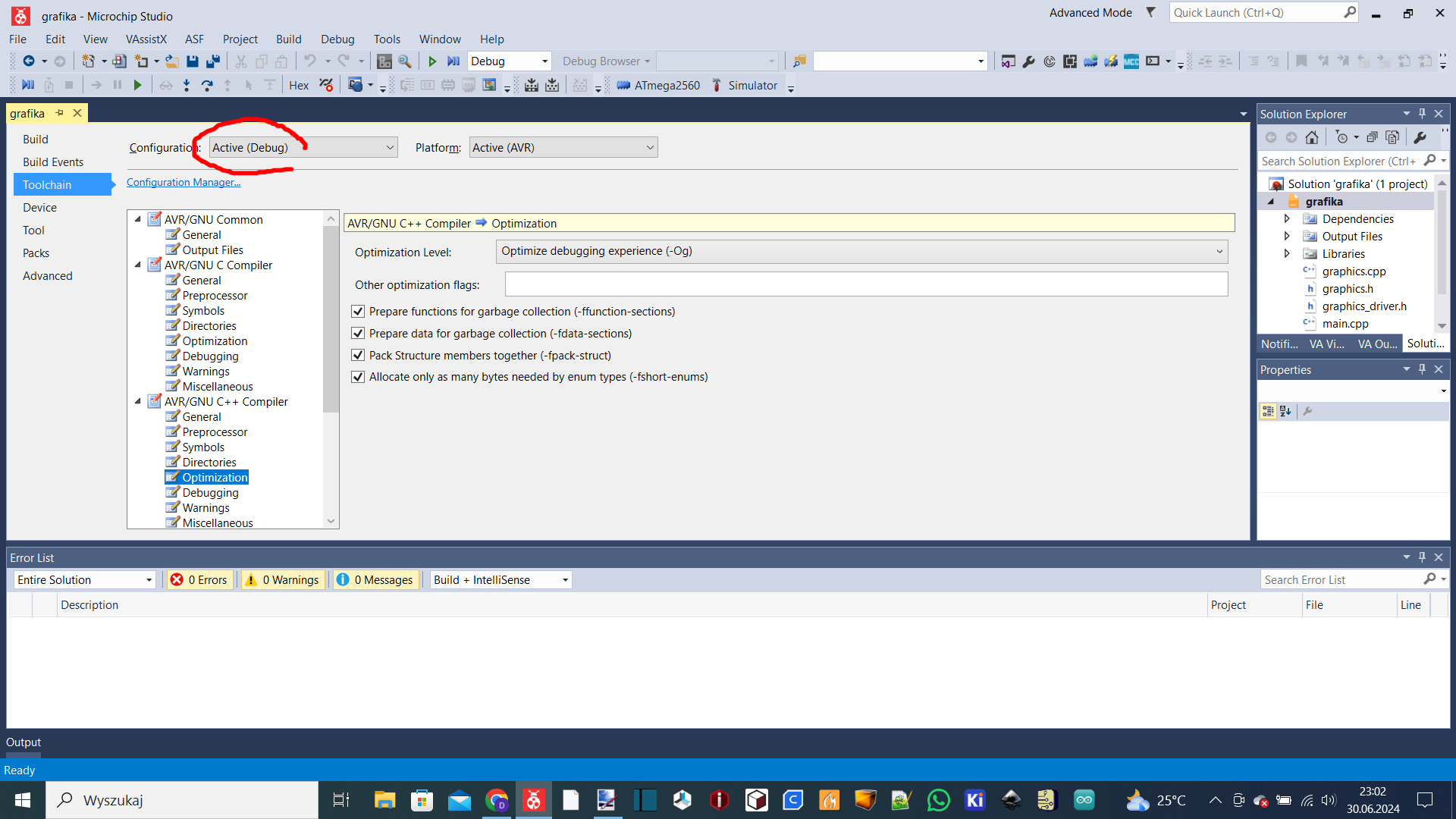 [Rozwiązano] Microchip Studio - brak aktywnych pułapek podczas debugowania.