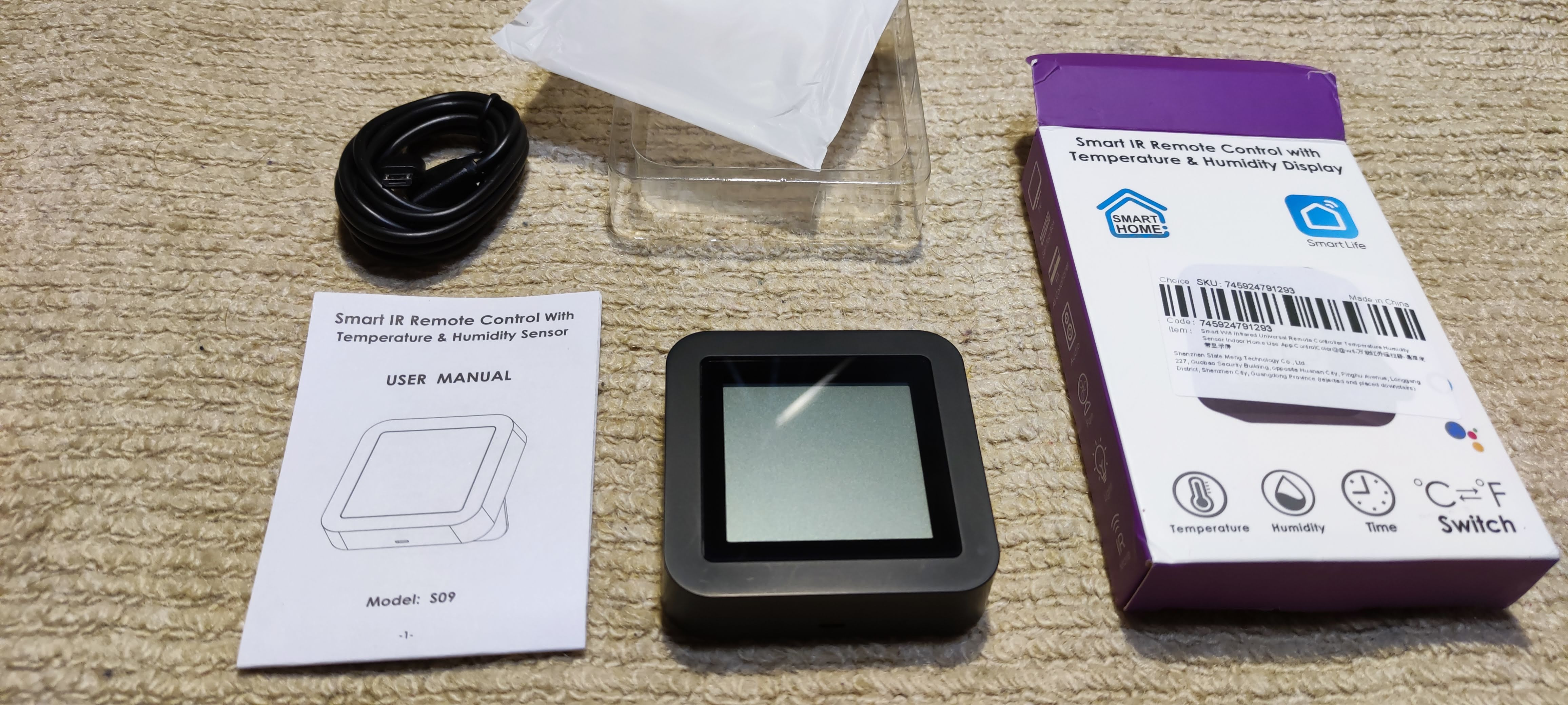 [BK7231] [WB3S] Tuya Generic S09 Temperature/Humidity/Clock/IR - LCD ...