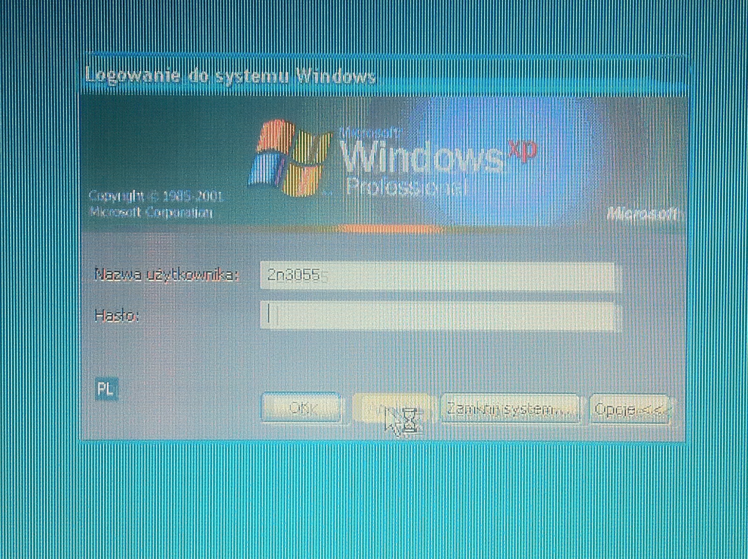 IBM Thinkpad 600X - ekran - przekłamania w wyświetlaniu kolorów.
