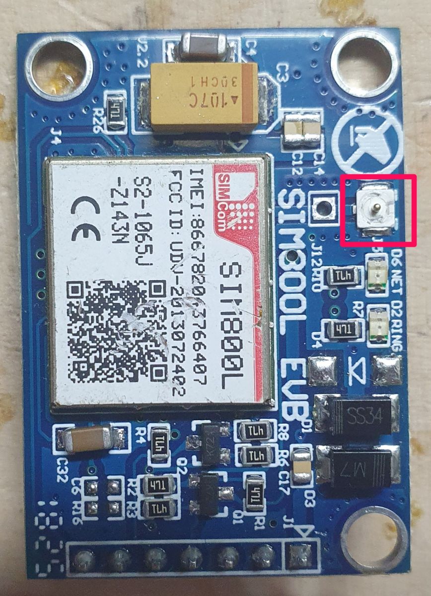 Dolutowanie kabla do trzpienia w module SIM800L - czy to możliwe?