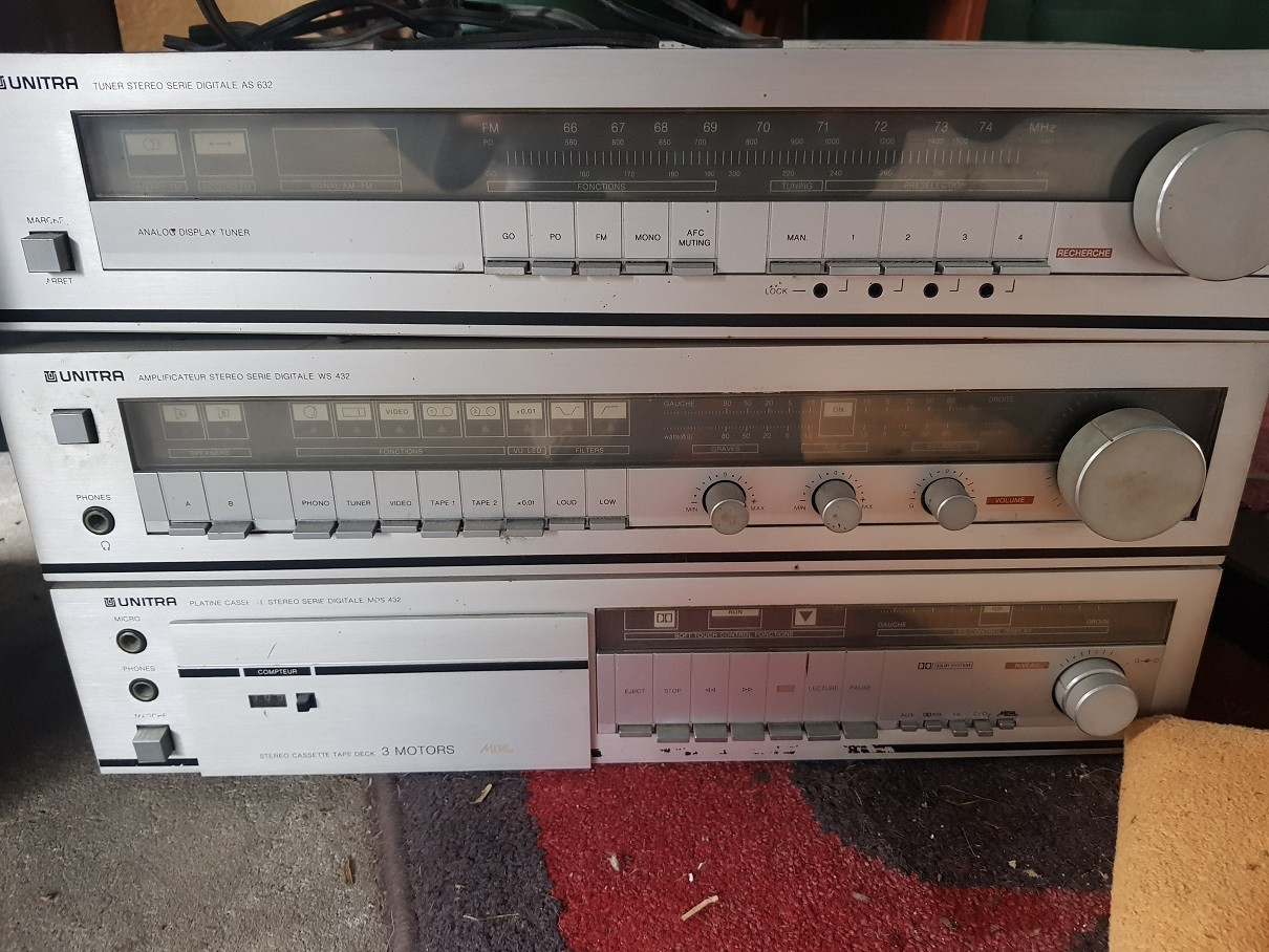 UNITRA Tuner Stereo Serie Digitaler As 632 + Amplificateur Stereo Serie ...