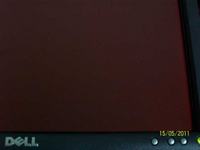 Dell 1703FPs - czerwone linie na czarnym tle, matryca Samsung LTM170E6-L04