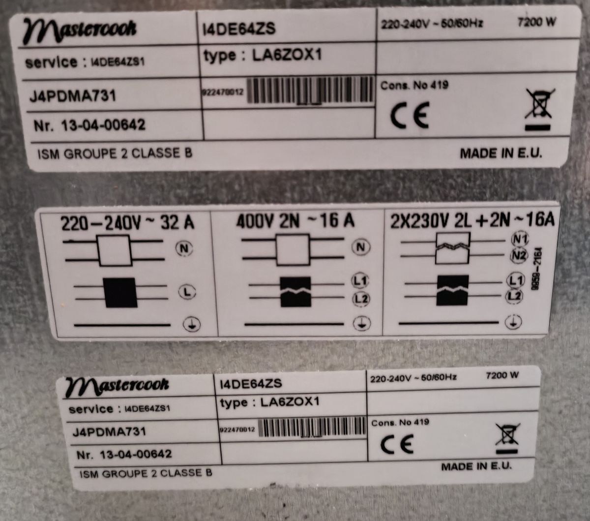 [nieaktualne] [Sprzedam] zepsuta płyta indukcyjna MASTERCOOK I4DE64ZS ...