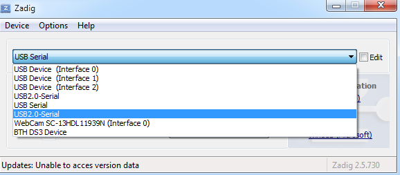 Brak opcji Porty COM i LPT w Menadżerze Urządzeń w Arduino IDE