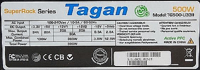 Tagan model: TG500-U33II trzeszczenie z wnętrza zasilacza?